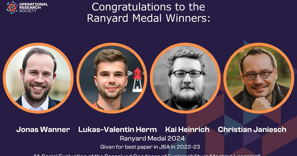 Prof. Janiesch wird mit Ranyard-Medaille ausgezeichnet - EC - TU Dortmund